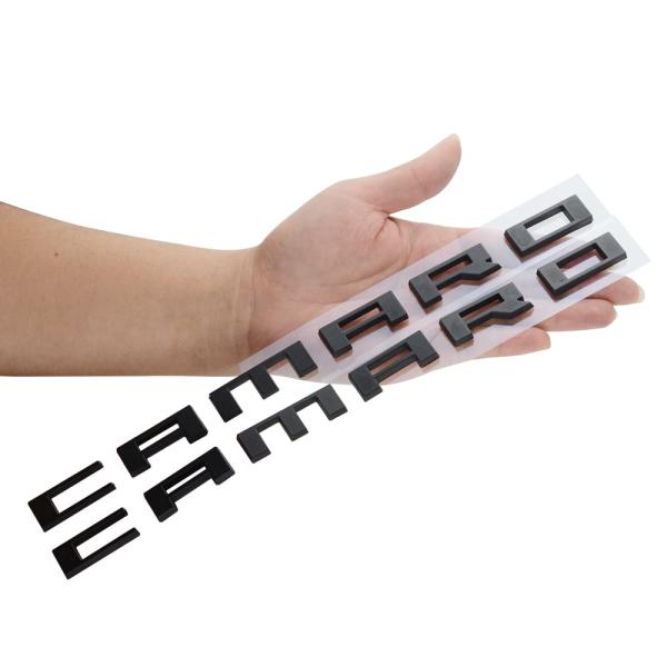 商品名: 2X カマロ エンブレム バッジ ネームプレート 2010-2015 SS ZL1 Z28 カマロ用(マットブラック) 2X Camaro Emblem Badge NAMEPLATE Fit for 2010-2015 SS Z...