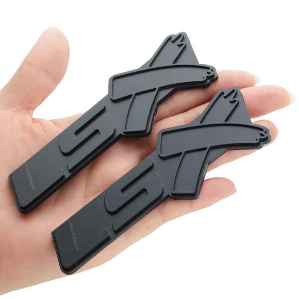 商品名:  dgea Chrome Red LSX Fender Emblem Decal Badge Nameplate Letter 3D Raised Strong Adhesive Fit for 1500 2500 3500 (M...