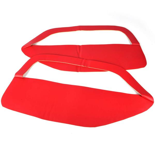 商品名: VRracing 2005-2009 Ford Mustang アームレストドアパネルインサートカード 合成皮革 (レッド) VRracing Compatible with 2005-2009 Ford Mustang Armr...