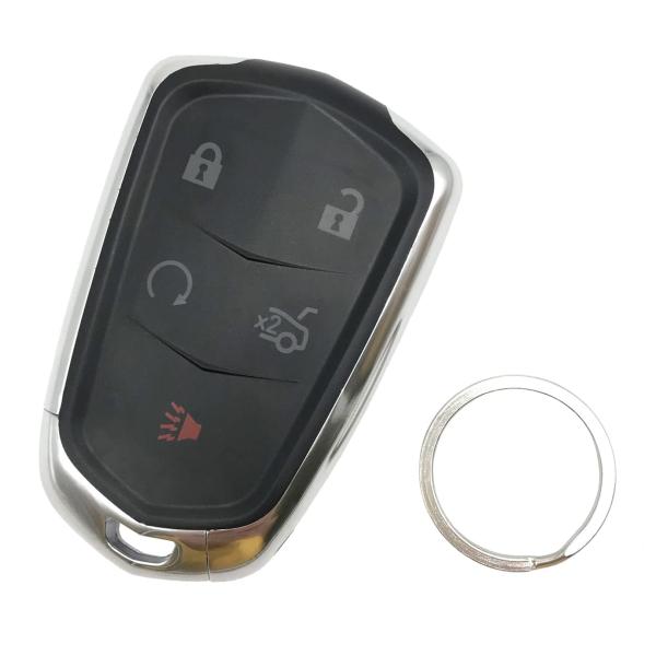 商品名: Key Fob ケース シェル キャデラック ATS CTS SRX XTS 5 ボタン 交換用 スマート カー キー ハウジング アウター カバー HYQ2AB、HYQ2EB (1) Key Fob Case Shell Fit...