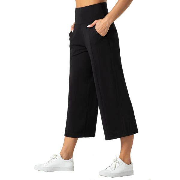 商品名:  Wjustforu Women's Wide Leg Palazzo Lounge Pants Yoga Capris Culottes with Pockets Tummy Control Loose Pants for Wo...