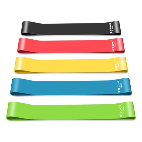 商品名: エクササイズバンド shishae Resistance Band for Women and Men Workout Bands Elastic Bands for Exercise with 5 Different Resis...
