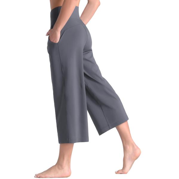 商品名:  Origiwish Women's Bootleg Yoga Capris Pants High Waist Workout Flare Crop Pants Wide Leg Lounge Pants with Pockets...