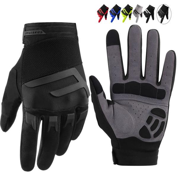 商品名:  FIORETTO Mountain Bike Gloves for Men Women Motorcycle Cycling Gloves with 5MM SBR Pad Touch Screen Knuckle Protec...