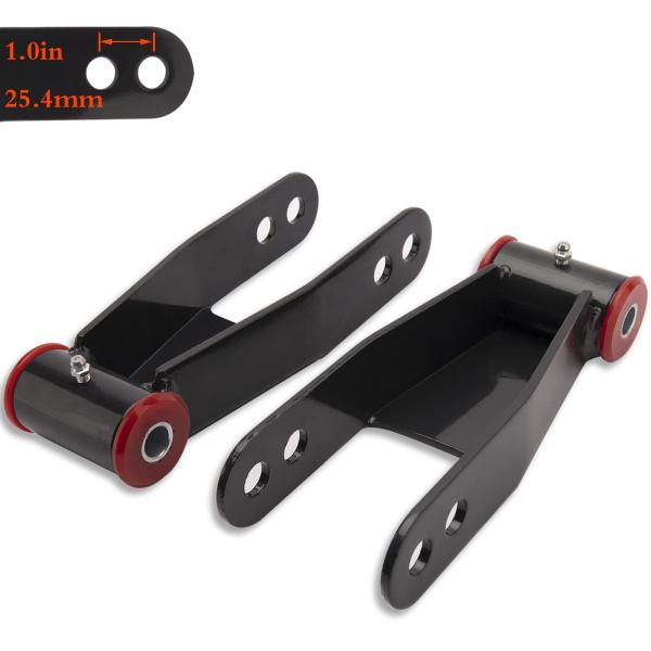 商品名: (2パック) 2インチ ドロップシャックル - 2インチ リアドロップ低下シャックルキット # 410520 シボレーシルバラード &amp; GMC シエラ 1500 C1500 と互換性あり 2" Rear Drop Lowe...