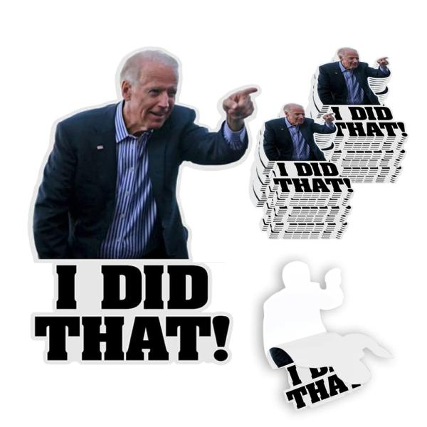 商品名: VARGTR 100ピース I Did That Biden ステッカー、Funny Joe Biden I Did That スティッカー 左と右のステッカー 防水ステッカー ガスポップオートバイ用(右100枚) VARGTR ...