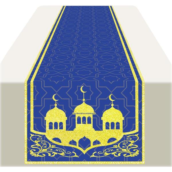 商品名ラマダン テーブルランナー - テーブル用イスラムのラマダンデコレーション - ホームキッチンのダイニングルームのためのイスラム教徒の装飾 - Eid Mubarak テーブルランナー 72インチLabengou Ramadan Ta...