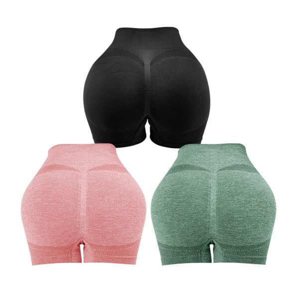 商品名:  sicoozoe 3 Piece Butt Lifting Yoga Shorts for Women High Waist Tummy Control Ruched Booty Running Shortsブランド: sico...