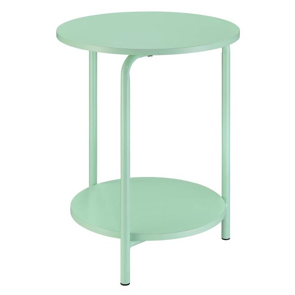 商品名: Office Star Elgin 2段 ラウンドメタルアクセントテーブル ミント OSP Home Furnishings Elgin 2-Shelf Round Metal Accent Table, Mintブランド: Of...