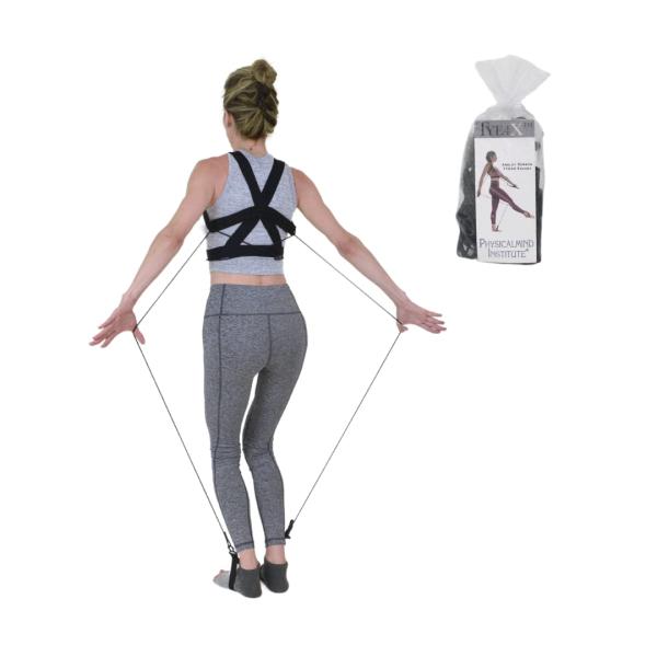 商品名: PhysicalMind Institute TYE4〓およびTYE4X〓 ウェアラブル抵抗アシスタンスバンド ホームジム用 ボディ/ピラティス/ヨガ/姿勢/ストレッチ/バランスリフォーマー機器 ポータブルエクササイズコード Ph...