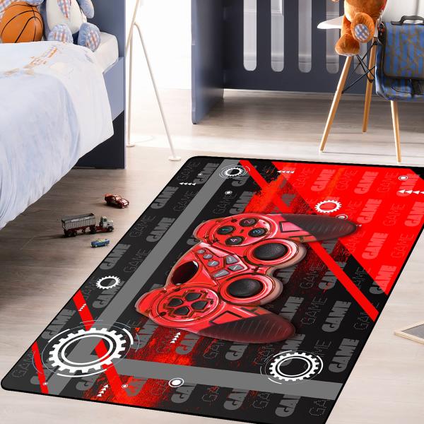 商品名:  Gamer Rugs for Bedroom Boys Teens 3D Printed Red Game Gamepad Carpets Living Room Mat Home Decor Gaming Controller...