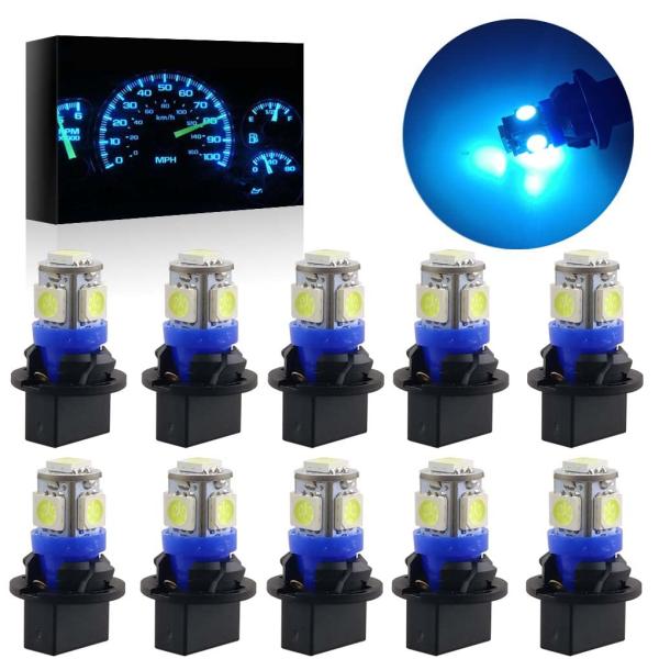 商品名: GLOFE T10 194 168 ダッシュ楽器 アイスブルー LED電球 明るいパネルゲージ クラスター ダッシュボード LED電球 10個/セット GLOFE T10 194 168 Dash Instrument Ice B...
