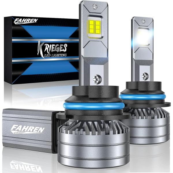 商品名Fahren Krieges 9007/HB5 LEDヘッドライト電球 120W 20000LM 600%明るい LEDヘッドライト変換キット 6500K クールホワイト IP68 防水ハロゲン電球 交換用 クイックインストールKri...