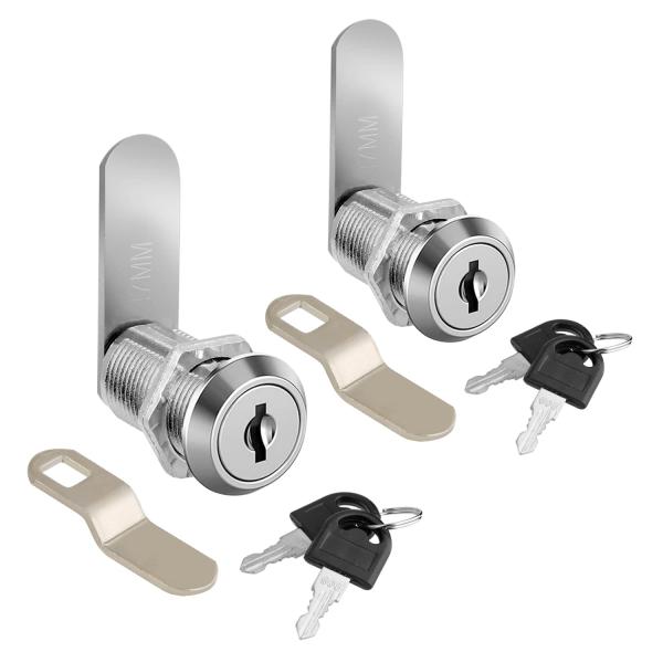 商品名: LAIWOO キャビネットロック 鍵付き 2個パック 1-1/8インチ シリンダーロック キャビネット カムロックセット 安全なファイル引き出し メールボックス RV キャンパー ドア ツールボックス 亜鉛合金 LAIWOO Ca...
