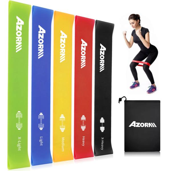 商品名: Azorall レジスタンスベルト、フィットネスヒップリフティングゴムベルト、マニュアル、ハンドバッグ。 Azorall Resistance Bands for Working Out, Exercise Workout Ban...