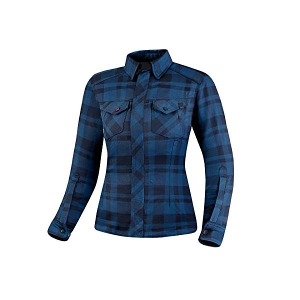 商品名: SHIMA RENEGADE LADY 2 Motorrad Hemd Damen - Verschlei〓fest Baumwolle Karierte Motorradjacke Damen mit CE Protektore...