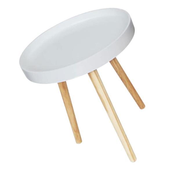 商品名:  Garneck Round Coffee Table Round End Table Wooden Nightstand Small Bedside Table Coffee Table Corner Plant Stand S...