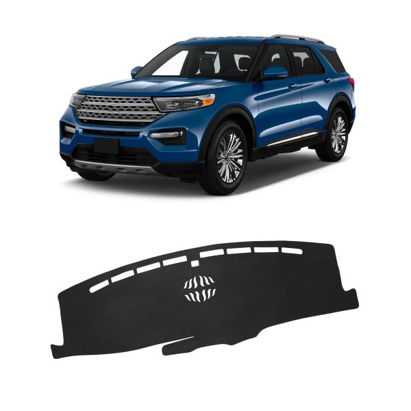 商品名:  FIILINES Compatible with Dash Cover 2020 2021 2022 2023 2024 Ford Explorer Dashboard Mat Cover Sunshade Nonslip Me...