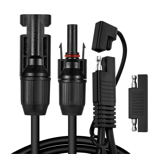 商品名: JYFT ソーラーパネルコネクター - SAEアダプターケーブル 12AWG 1フィート/35cm ソーラー→SAEケーブル PV延長ワイヤー 自動車 オートバイ 屋外ソーラー設置用 JYFT Solar Panel Connec...