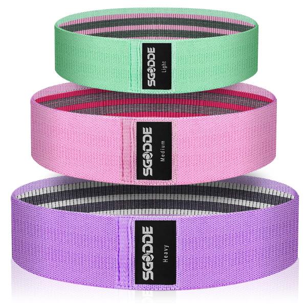商品名:  Resistance Bands for Legs and Butt,Non-Slip Workout Loop Bands, Resistance Bands for Workout Equipment with 3 Resi...
