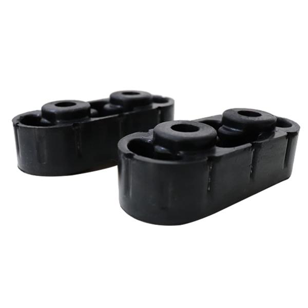 商品名: LECWOF 自動車用エキゾーストハンガーマウント カーハンガー 絶縁ブッシングブラケット 高耐久 ラバー 2穴交換用 15092802 Chevy Silverado 1500 2500 3500 Gmc 軟鋼2穴用 2個 LE...