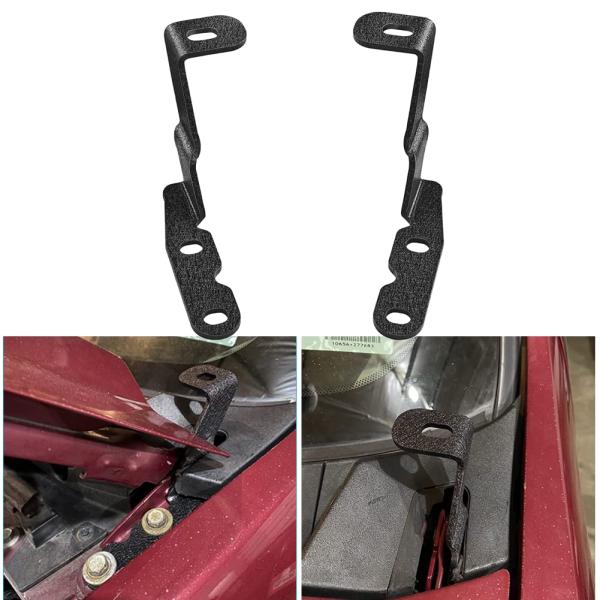 商品名:  KANGIKX Side Pillar Hood Ditch Work Light Pod Mounting Bracket Engine Hood Hinge Bracket Compatible with 07-13 Che...