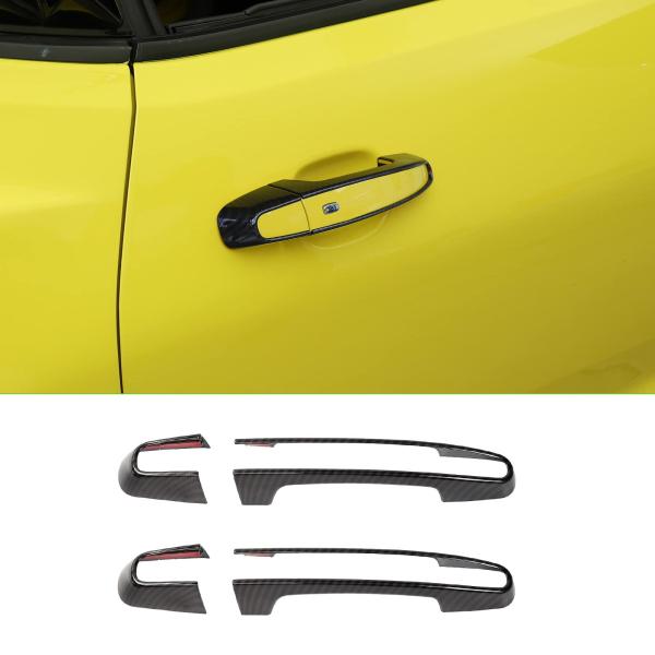 商品名:  RT-TCZ Door Handle Trim Cover ABS Exterior Decoration Accessories for 2017-2022 Chevrolet Camaro, 4PCS (Carbon Fib...