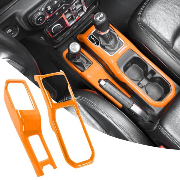 商品名:  RT-TCZ for Wrangler JL Gear Shift Panel Cover Trim for Jeep Wrangler JL Gladiator JT 2018 Up Orange Interior Acces...