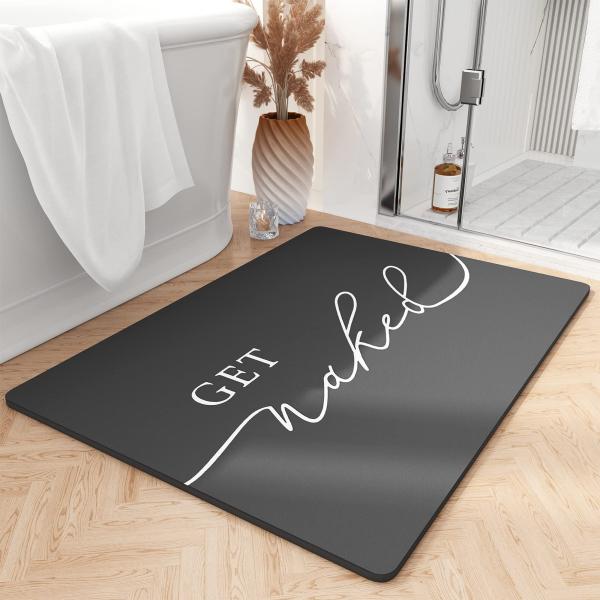 商品名: tchdio Bath Mat-Super Absorbent Quick Dry Get Naked Bath Mats for Bathroom Floor Non Slip-Bathroom Mats with Rubber...