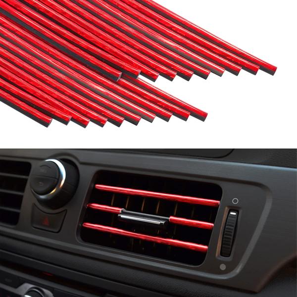 商品名:  20PCS Car Air Conditioner Decoration Strip, Bendable DIY Car Vent Outlet Trim, Universal Waterproof Air Vent Outle...
