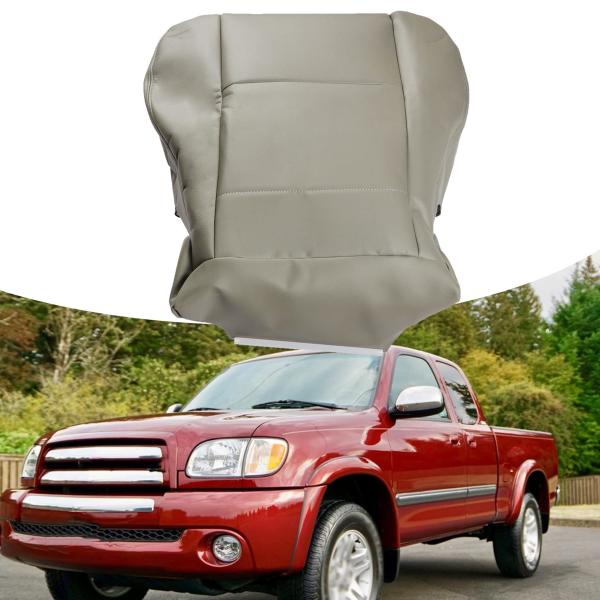 商品名: munirater 左レザーシートカバー 運転席側 グレー 2000-2004 Toyota Tundra Seqouia交換用 munirater Left Leather Seat Cover Driver Side (Gra...
