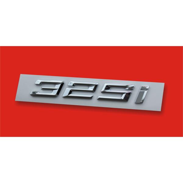 商品名:  QC Genuine Size Trunk Lid Replacement for BMW 3D Emblem Badge Car Rear Numbers Letters Label Decal (325i, Aluminum...