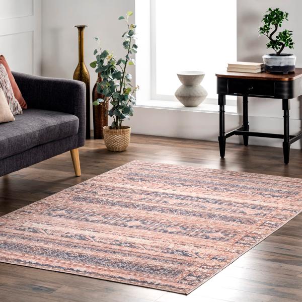 商品名:  nuLOOM Shandi Distressed Moroccan Machine Washable Area Rug, 5x8, Greyブランド: nuLOOM商品サイズ: 5 x 8 Feet高さ: 55cm横幅: 35c...