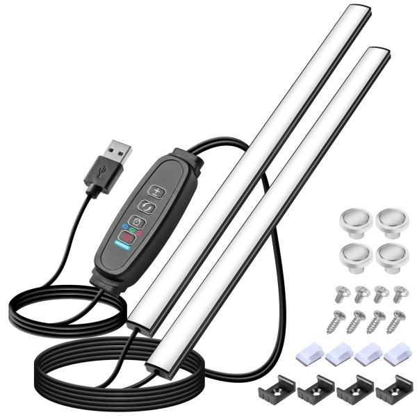 商品名:  ST.MARY?TINO Under Cabinet Lights,USB Plug Closet Lights,White 6000K Dimming Timing,2pcs 12Inch USB Led Light Bar,...