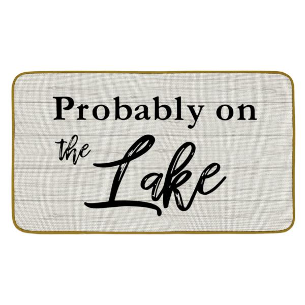 商品名:  Burosev Probably On The Lake Decorative Doormat, Lake House Floor Mat, Rustic Probably On The Lake House Farmhouse...