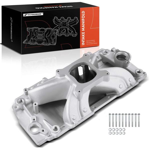 商品名: A-Premium オーバルポート ハイライズ インテークマニホールド Chevy 396-545 Vortecエンジン &amp; (3000-7500RPM範囲) シングルプレーンビッグブロック PC3037交換用 A-Pre...
