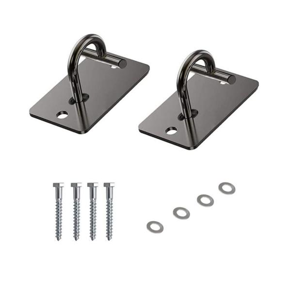 商品名: XXHong 高耐久 抵抗バンド 壁アンカー 強力 ブラック ワークアウト 壁取り付けアンカー ホームジム 理学療法 エクササイズ用 2個パック XXHong Heavy Duty Resistance Band Wall Anc...