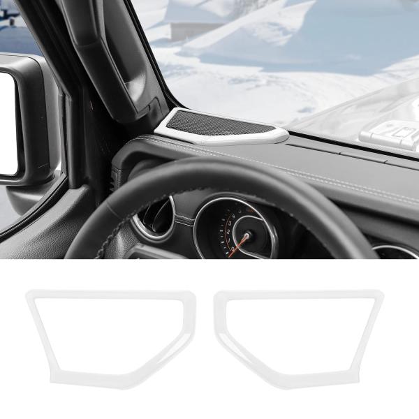 商品名:  RT-TCZ A Pillar Speaker Trim Cover Ring Decoration Interior Accessories for Jeep Wrangler JL JLU &amp; Gladiator J...