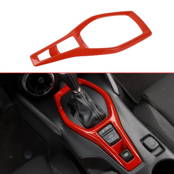 商品名:  Gear Shift Panel Trim Cover Car Interior Frame Trim Decor Sticker Accessories for Chevrolet Camaro 2017-2022 (Red)...