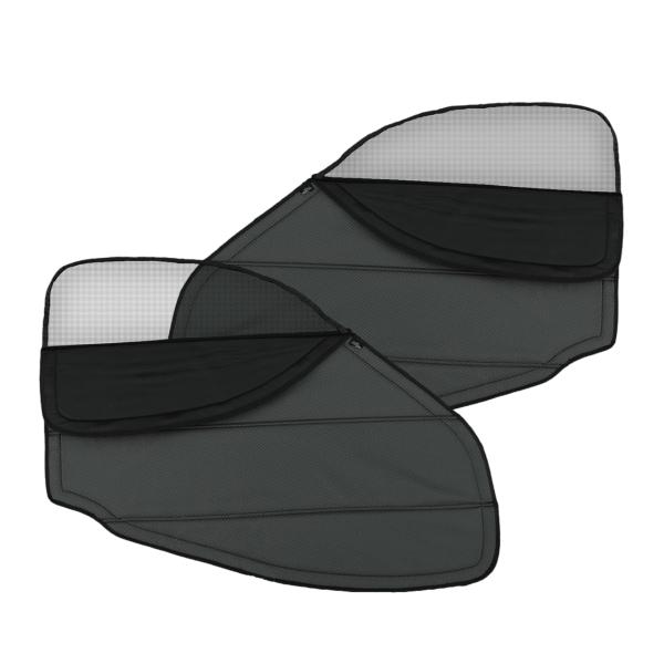 商品名: VANNCAMP (ヴァンキャンプ) 磁気断熱遮光フロントドアウィンドウカバー(ペア) 2014-2023 Ram Promaster用 ベアメタルウィンドウフレーム付き オリーブグレー(スクリーンベント付き) VANNCAMP ...