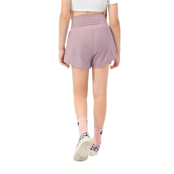 商品名:  Joy2fitt Girl’s 2 in 1 High?Waist Running Shorts Workout Athletic Gym Yoga Shorts with Pocket-130-Purpleブランド: Joy2...