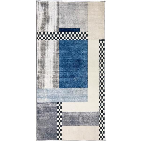 商品名MIIUJJIR Entry Area Rug, Faux Wool Non-Slip Runner Rug Kitchen Laundry Room Mat, Geometric Soft Fuzzy Throw Floor Rug...