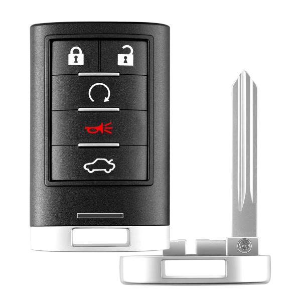 商品名: キーレスエントリースマートリモートキーフォブ キャデラック CTS 2008-2015/ STS 2008-2011(FCC ID: M3N5WY777A) 315Mhz 5ボタン 1個 Compatible with Keyle...