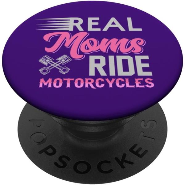 商品名Real Moms Ride Motorcycles, present For Biker Mom PopSockets Swappable PopGripブランド：Real Moms Ride Motorcycles, presen...