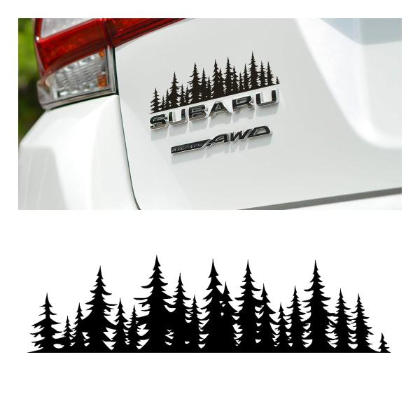 商品名:  Pine Tree Forest Stickers for Car, 7 inch Premium Graphic Auto Body Decals, Forest Logo Badge DIY Stickers for Tru...