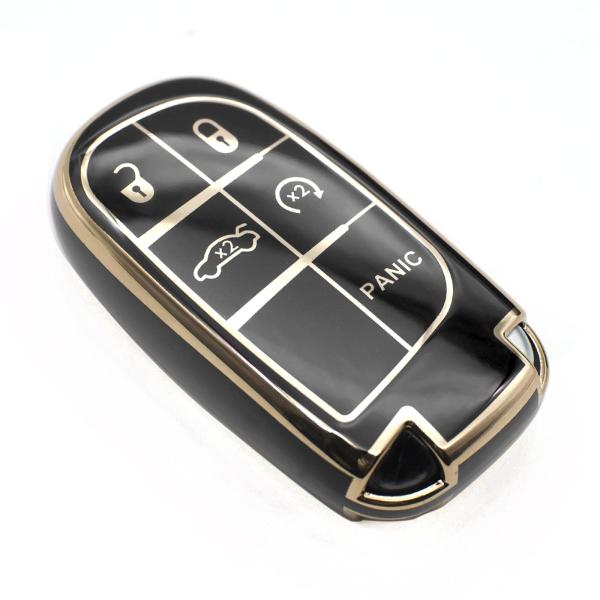 商品名: FEYOUN キーフォブカバー ジープ グランドチェロキー レネゲード クライスラー 200 300 Dodge RAM Durango Challenger Journey ダート フィアット TPU リモートキーレスキーフォブ...