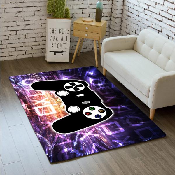 商品名:  Gaming Area Rugs for Boys, Gamepad Controller 3D Printed Area Rugs, Modern Cool Tech Style Gaming Room Home Decor,...