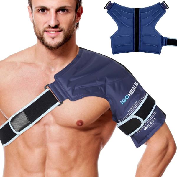 商品名:  IGOHEALS Shoulder Ice Pack Wrap, Arm Rotator Cuff Hot Cold Therapy Compression, Injuries Reusable Gel Cold Pack fo...