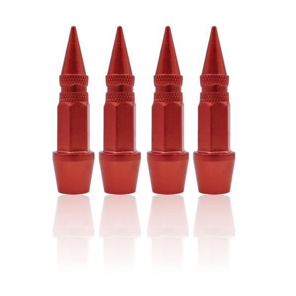 商品名:  4PCS Tire Valve Stem, Dustproof Tire Wheel Stem Caps, 45mm Spiked Aluminum Stem Valve Caps,Fit Most Car Motorcycle...