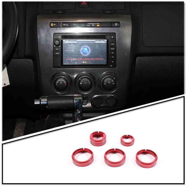 商品名:  5Pcs Aluminum Alloy Center Console Air Condition Switch Knob Cover, Rear Seat Air Conditioner Adjustment Lever Sle...